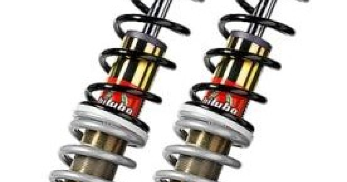 Twinshocks front adjustable: spring preload, Black spring